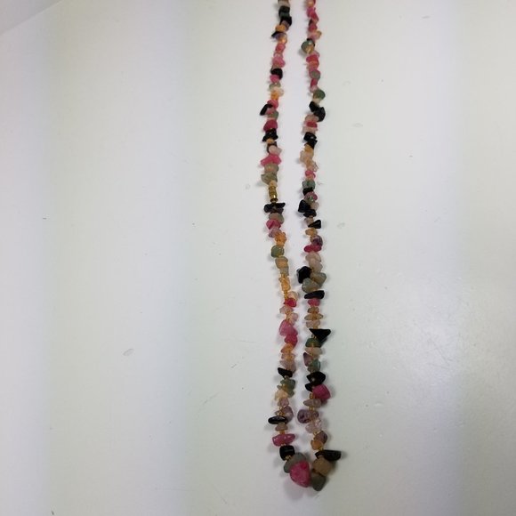 Jewelry | Vintage Multi Color Stone Necklace With Screws Able Clasp ...